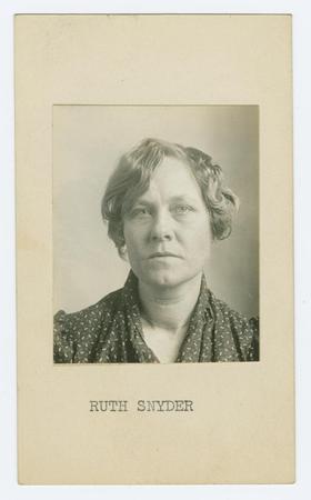 Mug shot of Ruth Snyder. | Lloyd Sealy Library Digital Collections ...